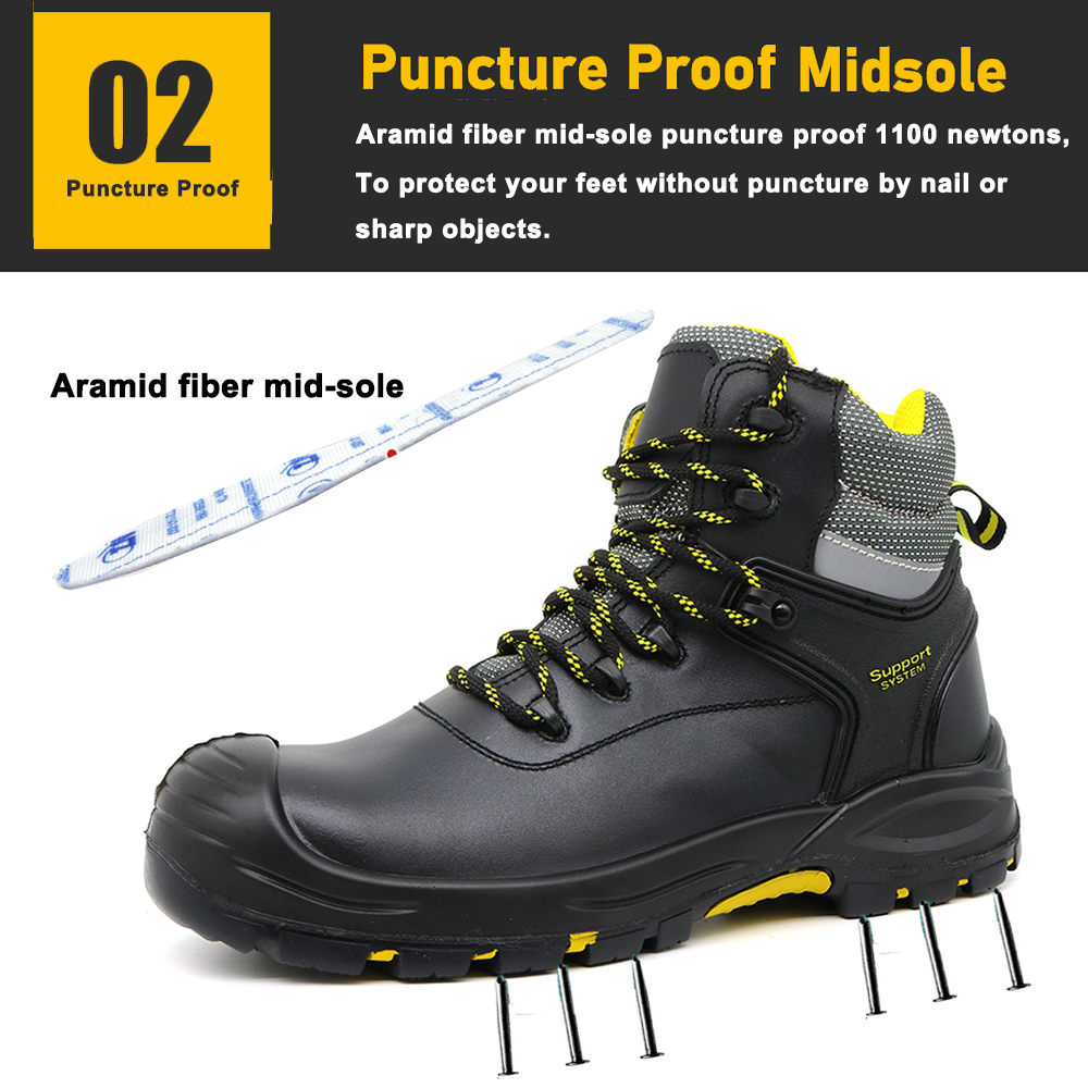 Heat Resistance Rubber Sole Oil Gas Industry Safety Shoes - Buy oil gas ...