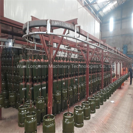 Electrostatic Spraying Painting for LPG Gas Cylinder, Customized Space ...