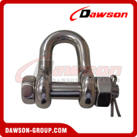 Stainless Steel Wide D Shackle with Nut and Cotter Pin, d shackle with ...