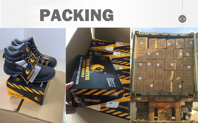Anti Slip Prevent Puncture Composite Toe Rubber HRO Safety Shoes ...