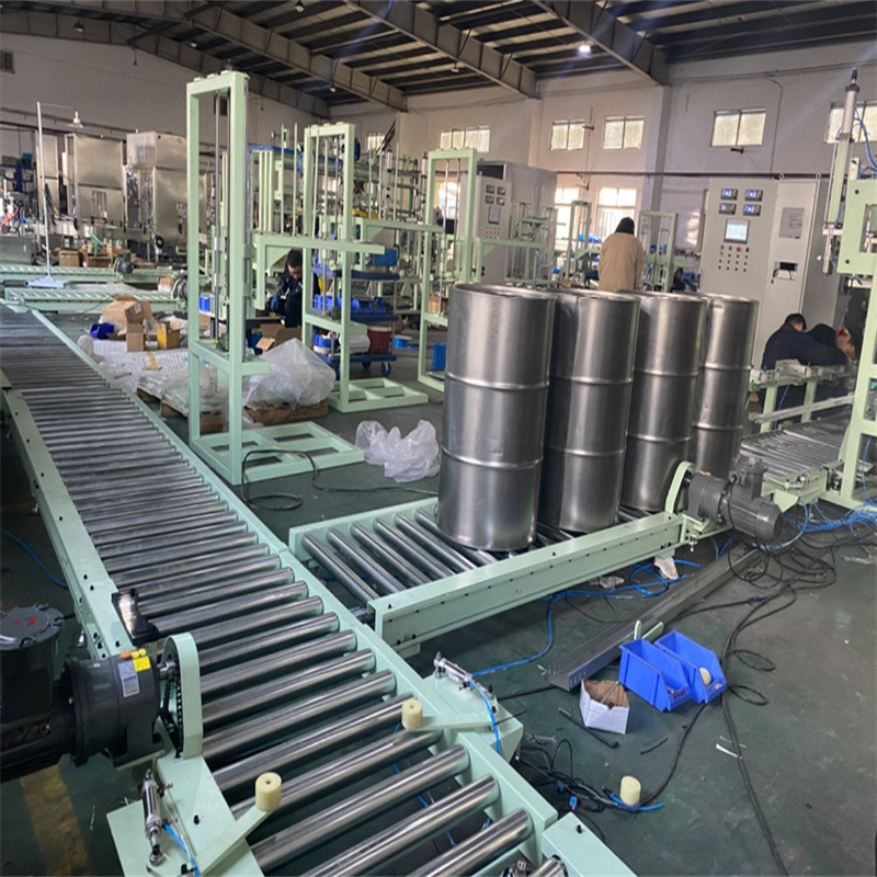 Fully Automatic Liquid Filling Sealing Line, Steel Oil Drum / Bitumen ...