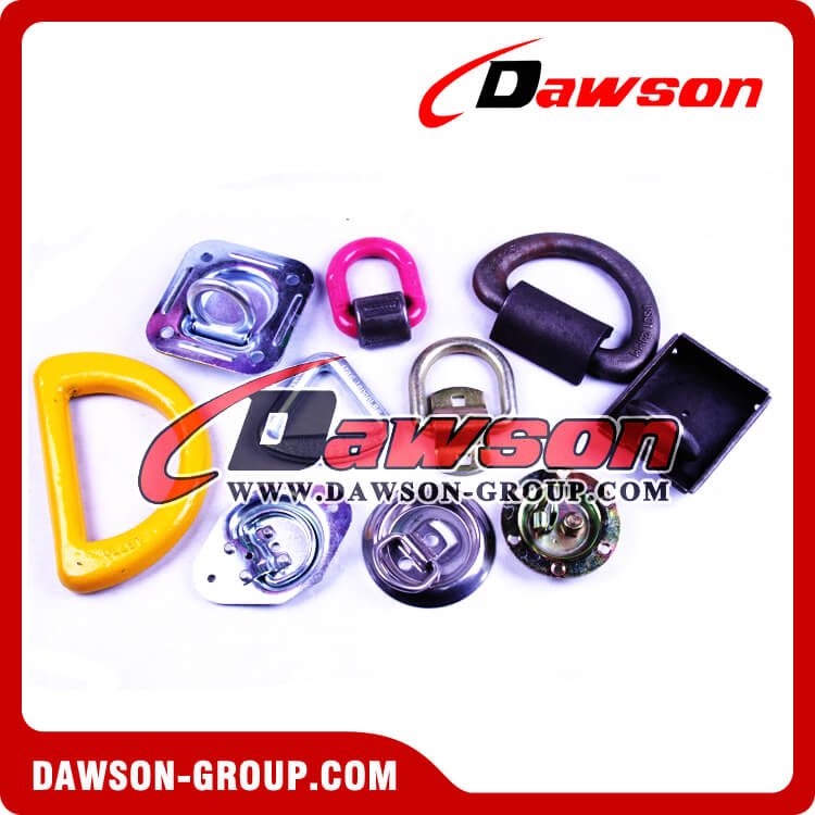 BS 544kgs/1200lbs Stainless Steel Flush Mount D-Rings, Trailer Tie Down ...