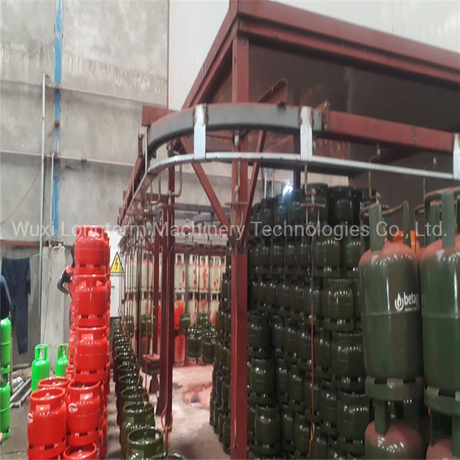 Customized Design Automatic LPG Cylinder Paint Spraying Production Line ...