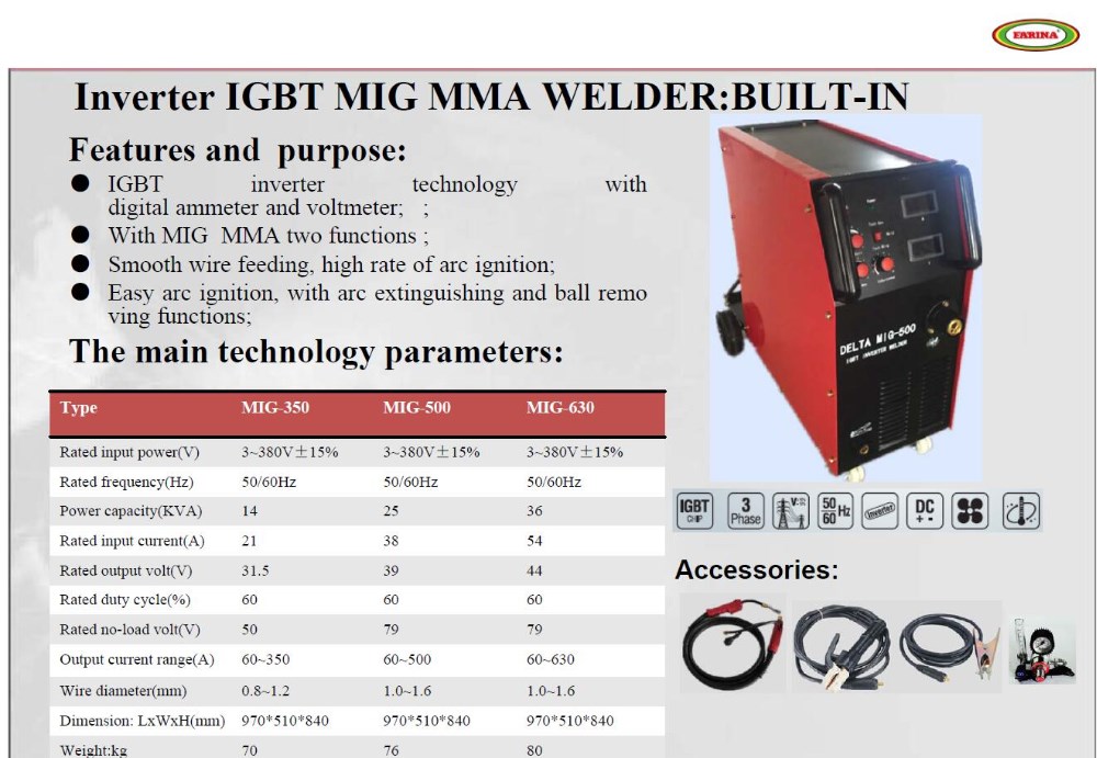 MIG200 MIG350 MIG400 MIG 500 IGBT WELDING MACHINE INVERTER CO2 MIG/MMA WELDER