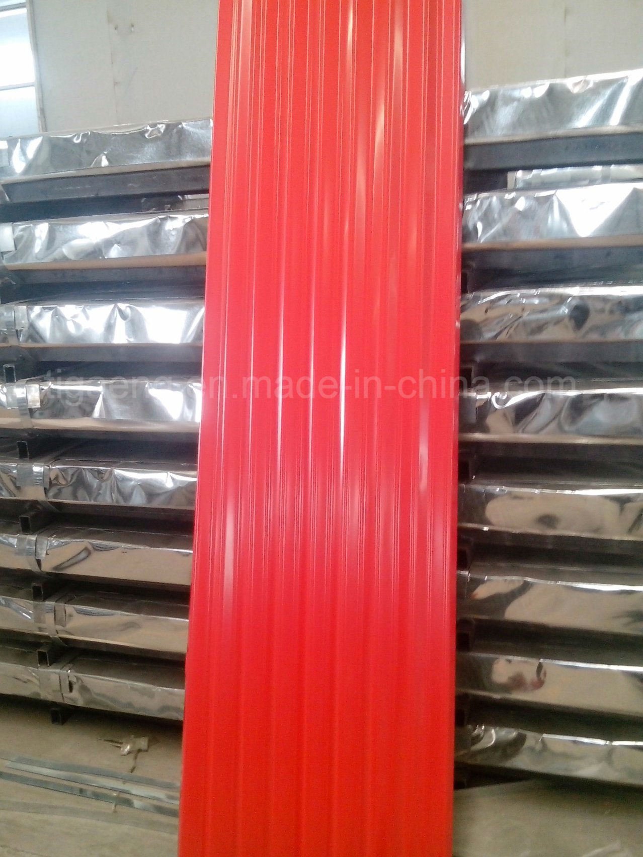Roofing Sheet/Prepainted Corrugated Metal Roofing Panel in South America