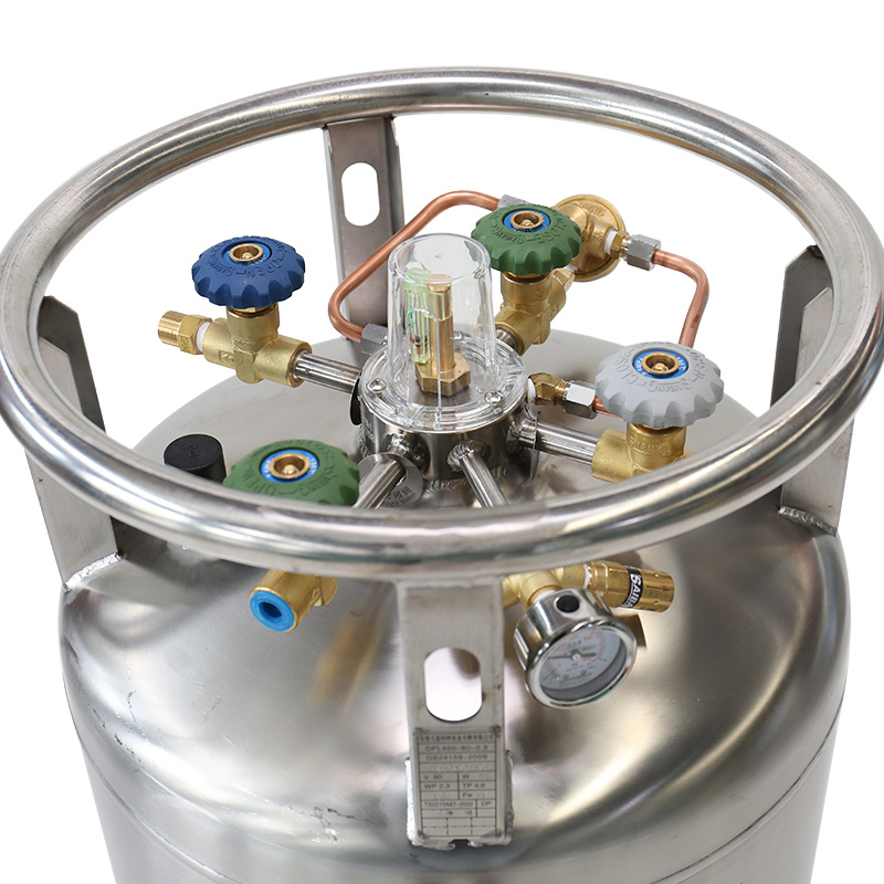 210L Liquid Oxygen/Nitrogen/Argon/CO2 Storage Tank Dewar Cryogenic LNG ...