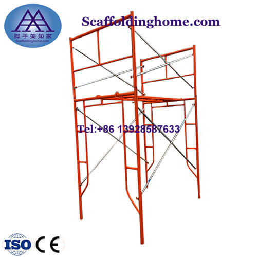 Standard Size Steel Galvanized Frame Scaffolding For Construction - Buy ...