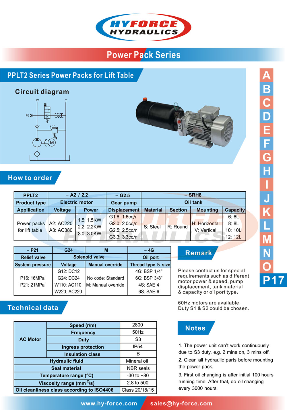 PPLT2 Series Power Packs for Lift Table - Buy Power Packs for Lift ...