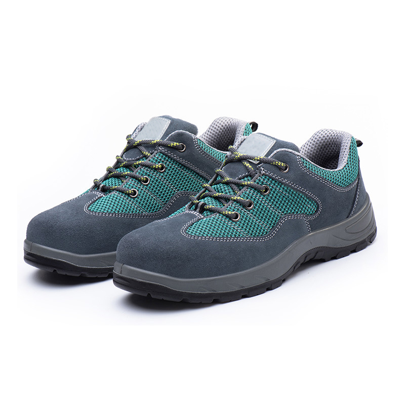 Steel Toe Puncture Proof Blue Suede Leather Safety Shoes Cheap - Buy ...