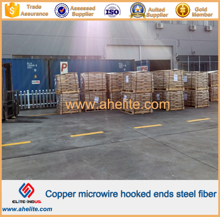 Copper microwire hooked ends steel fiber - Buy steel fiber, concrete ...