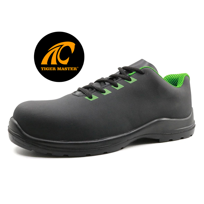 Black Anti Static Composite Toe Waterproof Safety Shoes for Men Light ...