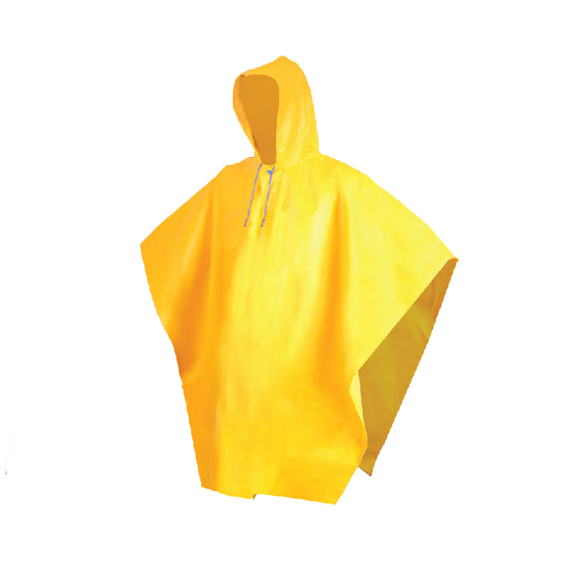 Waterproof yellow hooded poncho raincoat for men - Buy yellow hooded ...