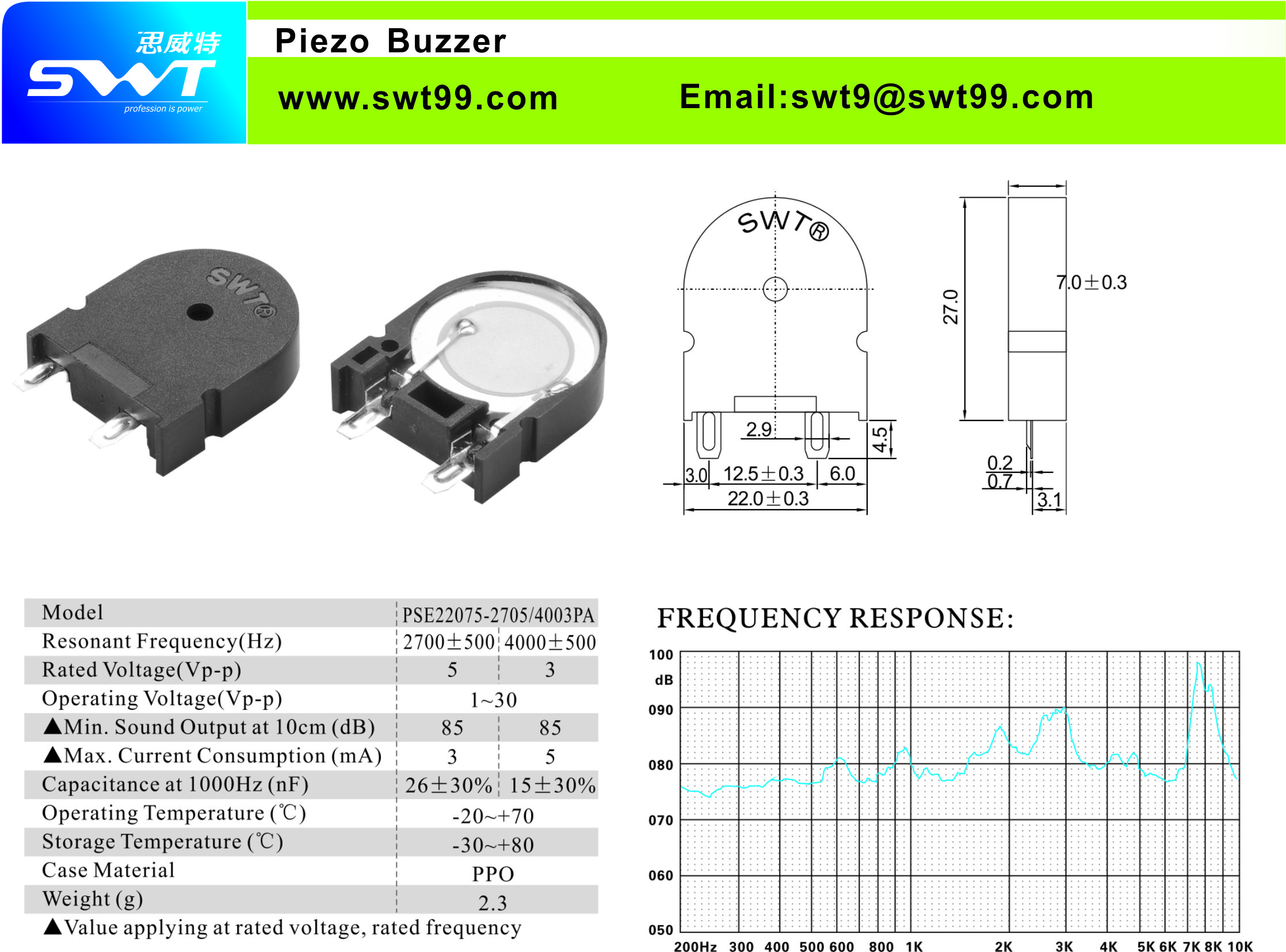 Buzzer,Piezo element,Piezo Atomizer,Ultrasonic series-Dongguan SWT ...