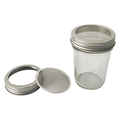 Mason Jar Screen Mesh Lid - Tin Plate mesh lid for mason jar and other ...