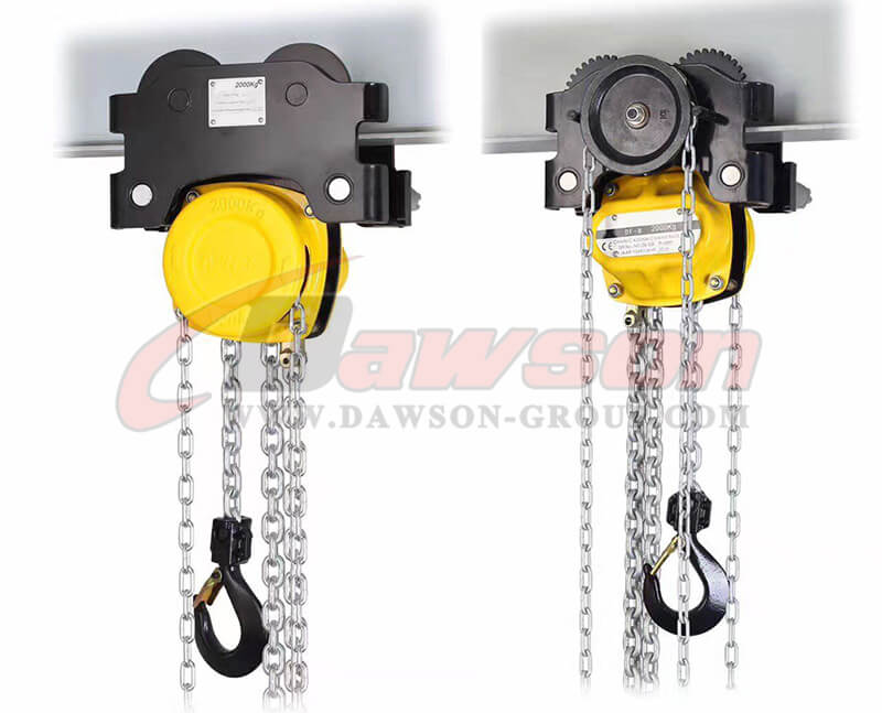 0.5T 1T 2T 3T 5T 10T Hand Pull Trolley Hoist Combination, 500KG 1000KG ...