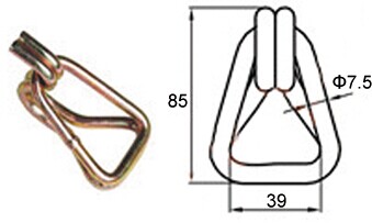 Zinc Plated Steel Swan Hook, Heavy Duty Swan Hooks, Double J Hook With ...