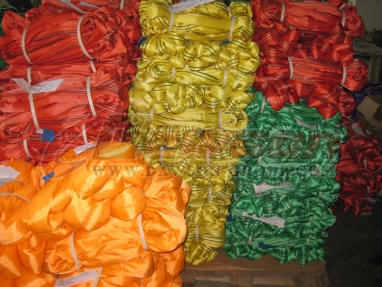 WLL 20T 20000kg Polyester Round Slings, Heavy Duty Textile Round ...