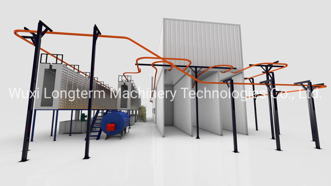 Intelligence Automatic Metal Hangers Powder Coating, Electrostatic ...