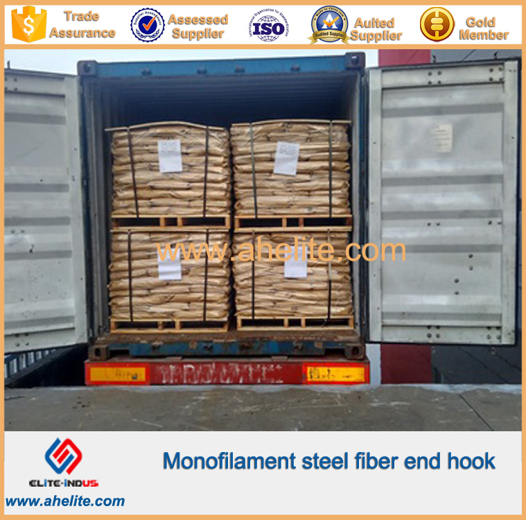 Monofilament steel fiber end hook type (Loose Type) - Buy high strength ...