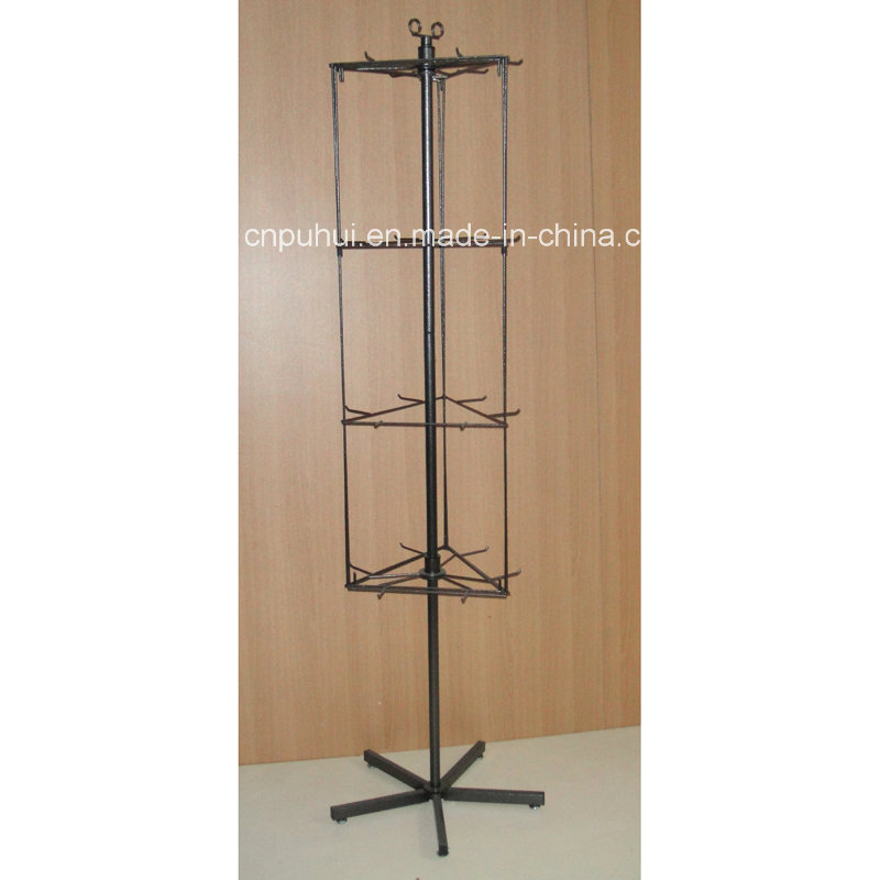 3 Sided Floor Standing Metal Spinner Rack (PHY269) - Buy Metal Spinner ...
