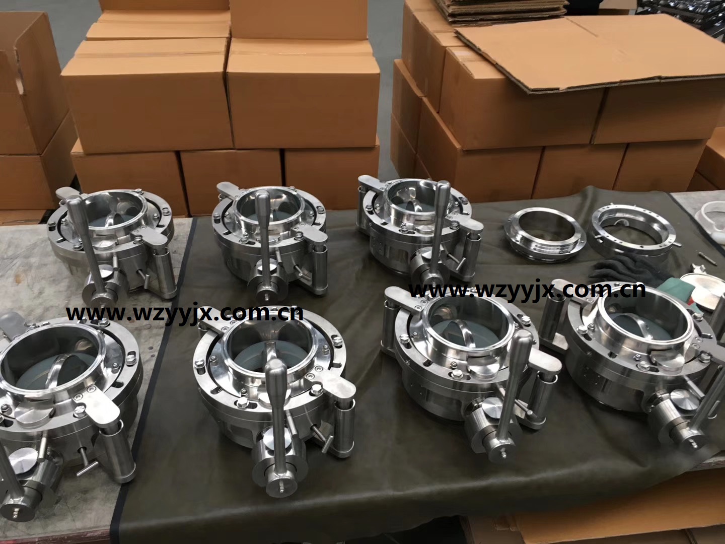 Split Butterfly Valve AB Valve Powder Valve For Containment Transfer ...