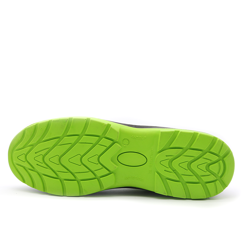 CE Verified Grey Suede Leather Composite Toe Anti Puncture Safety Shoes ...