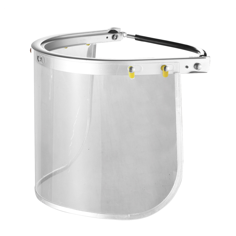 Abs & Aluminum Material Transparent Safety Face Shield - Buy ABS face ...