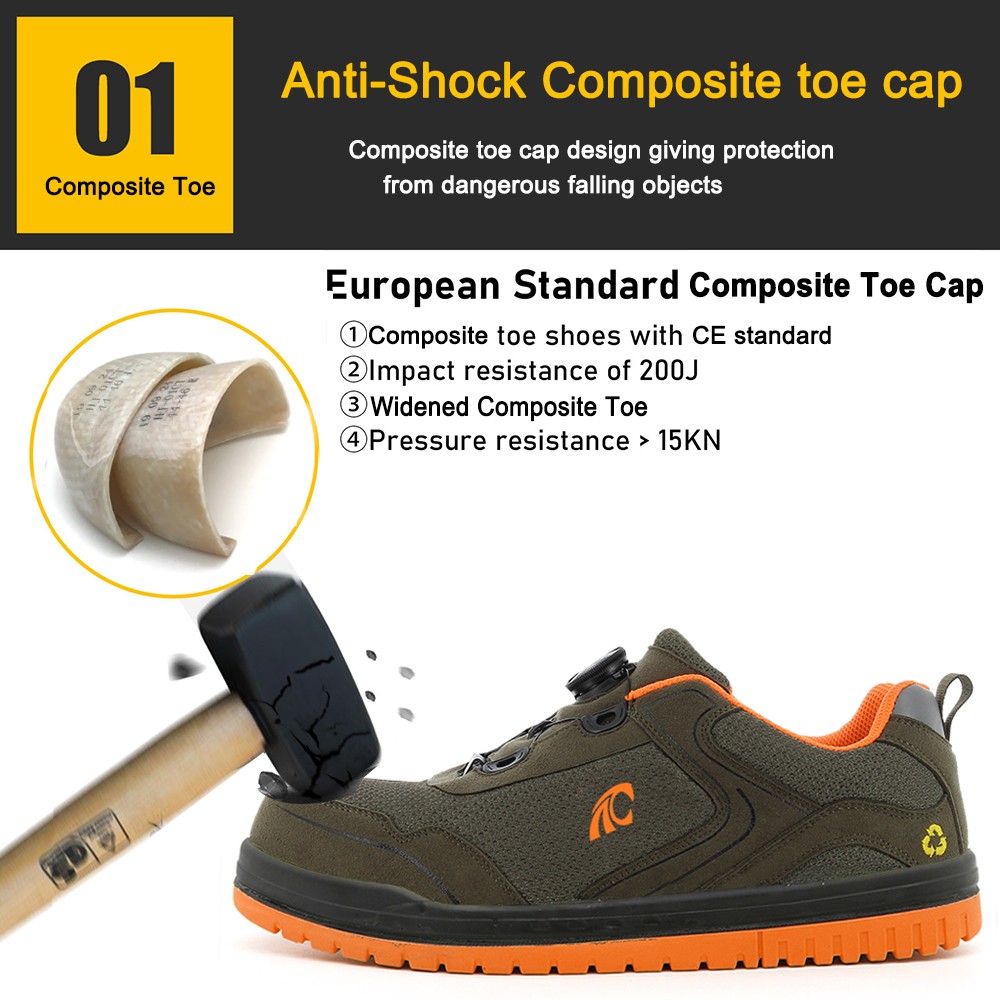 Fast Lock System Composite Toe Sport Safety Shoes for Men - Buy sport ...