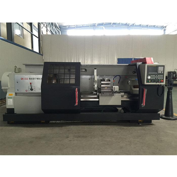 QK1322 Automatic Heavy Duty CNC Pipe Threading Machine - Buy steel pipe threading machine, pipe ...