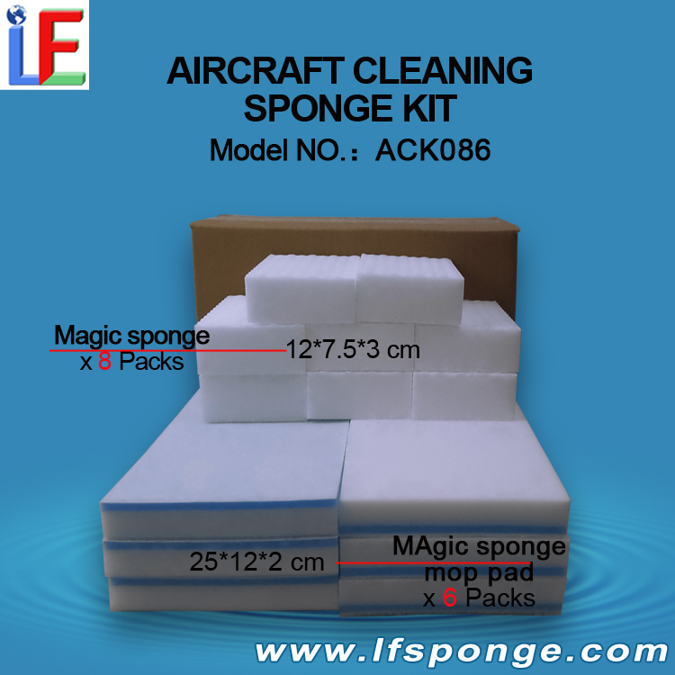 Aircaft cleaning sponge kit magic sponge and mop pad aircraft polishing ...