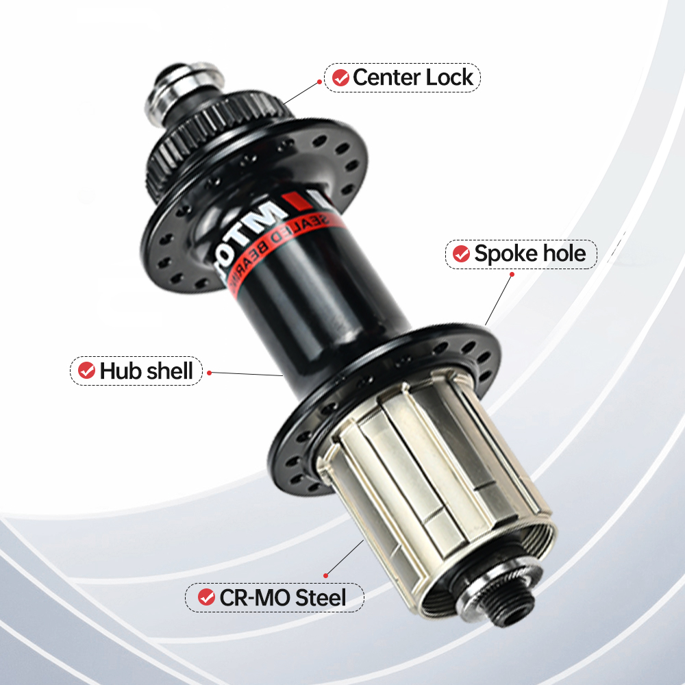 Center Lock 4 Bearing Hub CR-MO Freehub Body