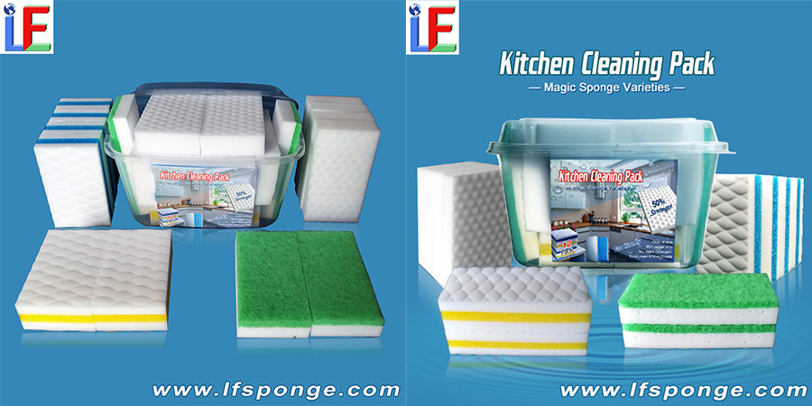 Kitchen cleaning pack from lfsponge manufacturer ,High Density Kitchen ...