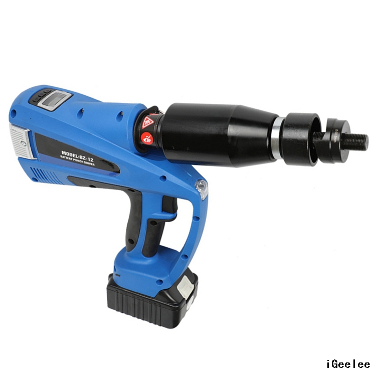 iGeelee Battery Powered Hole Punch Tools BZ-12 range 0.885-2.146 inch ...