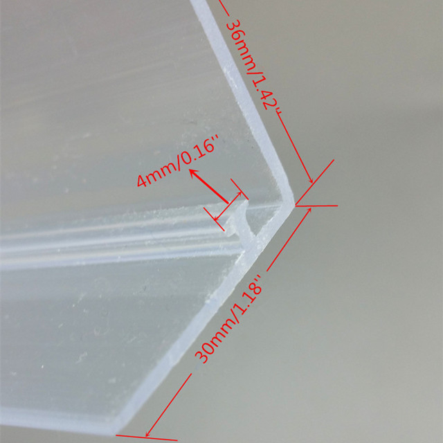 Plastic Shelf Slide Rails Special Matched With Supermarket Retail ...