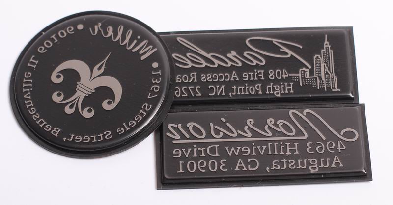 Dual foam pre inked flash stamps F-Series with various of handle colors ...