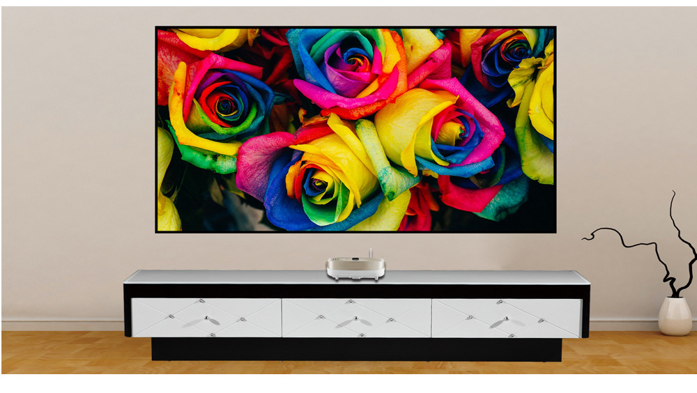 Edgeless Frame Screen, Ambient Light Black Diamond Projection Screen ...