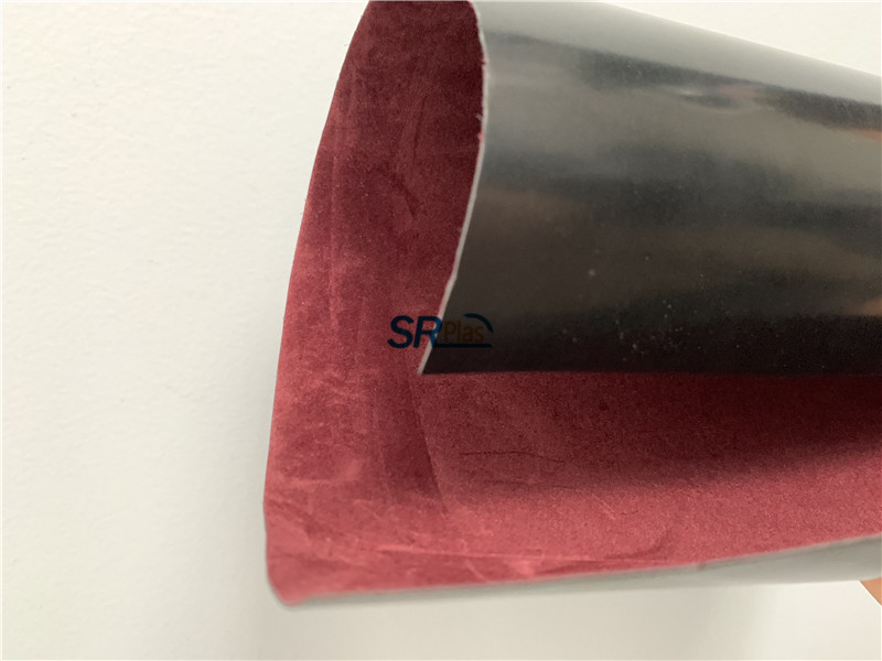 Double Color PS PVC Flocking Roll Flocked Plastic Roll - Buy flocking ...