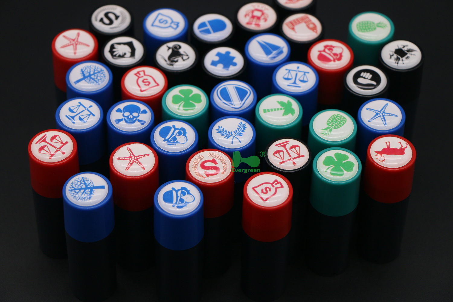 Circle Indelible Ink Plastic Golf Ball Stamps - Buy golf ball stamps ...