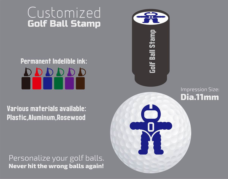 Circle Indelible Ink Plastic Golf Ball Stamps - Buy golf ball stamps ...