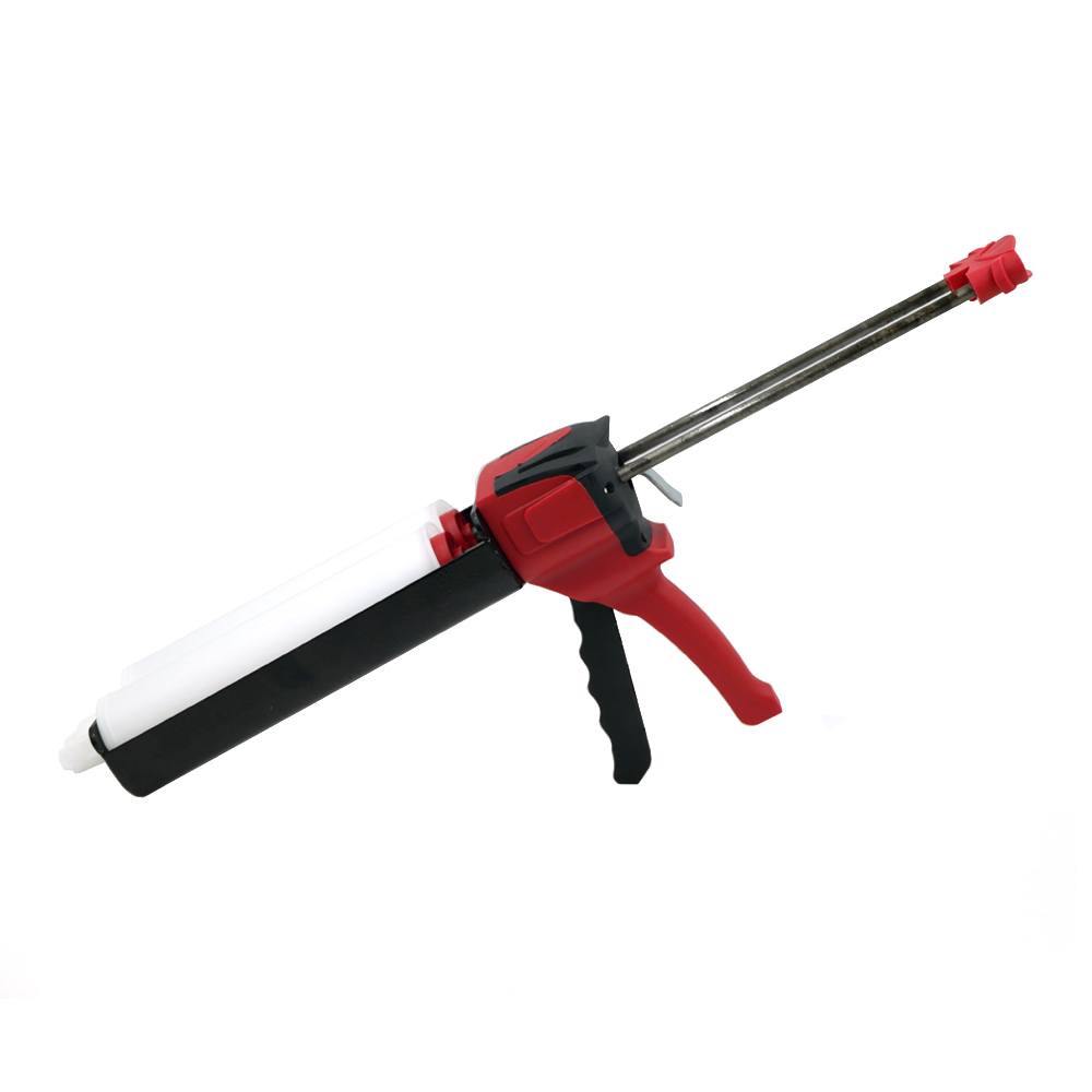 Red Epoxy Gun 400 mL 1:1 Dual Component Applicator Two Component Caulking Gun for Panel Bond Gun ...