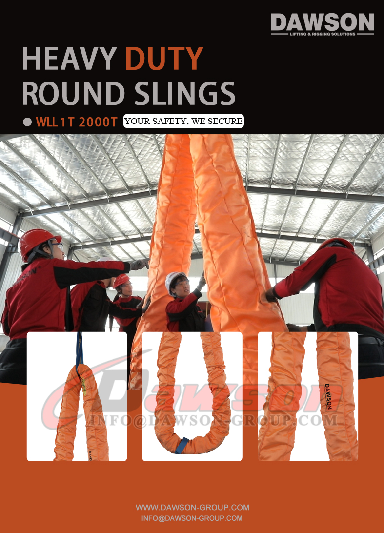 WLL 12T Polyester Round Slings, 12000kg Endless Round Lifting Slings ...