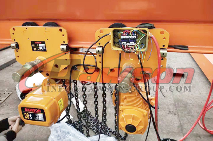 Electric Chain Hoist Cable Trolley, electric winch, wire rope blocks ...