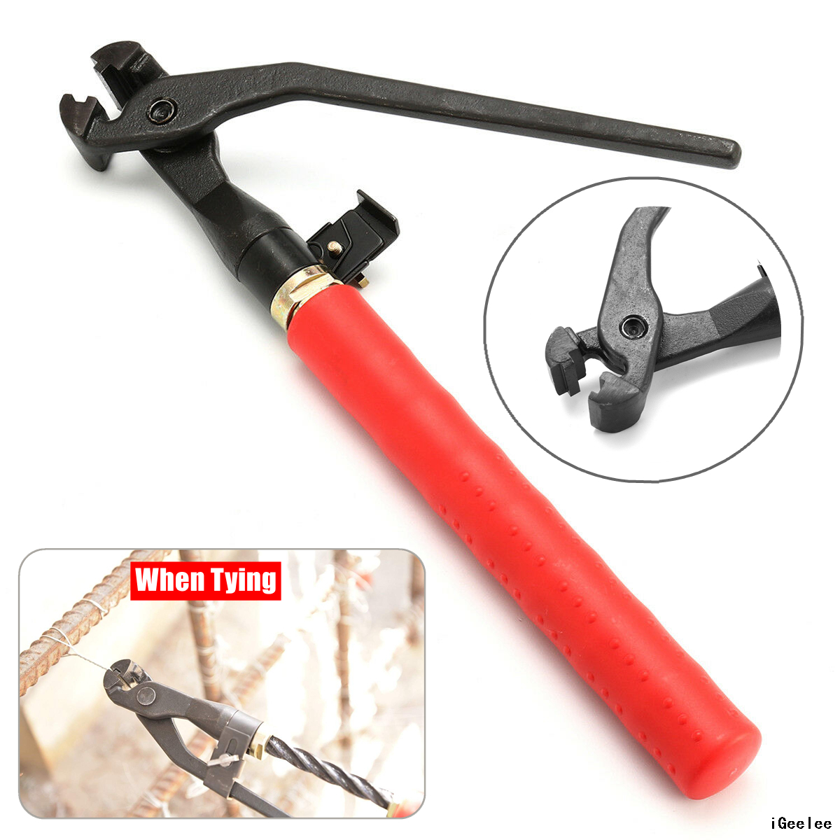 iGeelee-IG-60 Manual Rebar Tying Tool can attach with single,double or ...