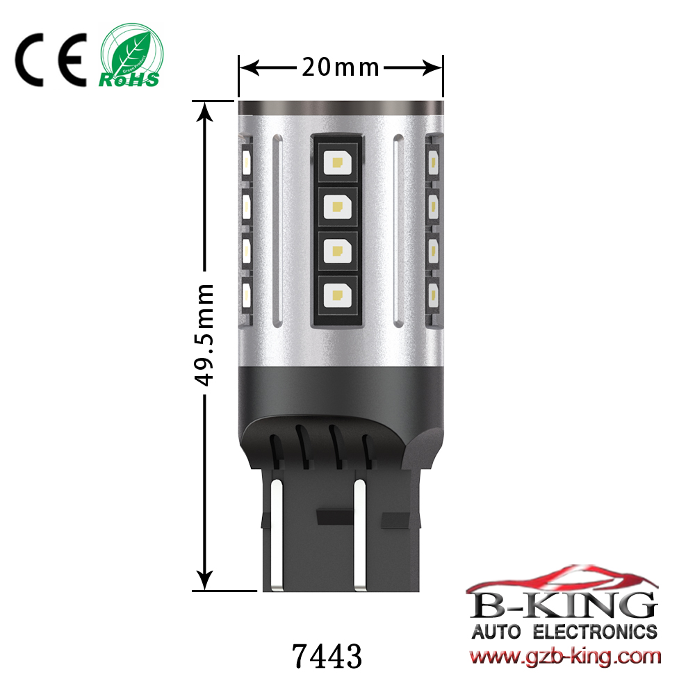 Canbus 26W 2800lm T20 7443 W21/5W red Osram car LED brake light - Buy ...