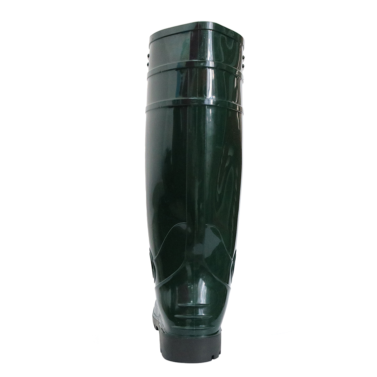 F30GB Green steel toe cap plastic glitter pvc safety rain boot - Buy ...