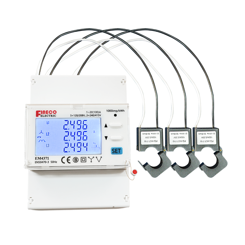 EM4371 0.33V three phase ~333mV~RS485~S0~DO~Dual source tariff energy ...